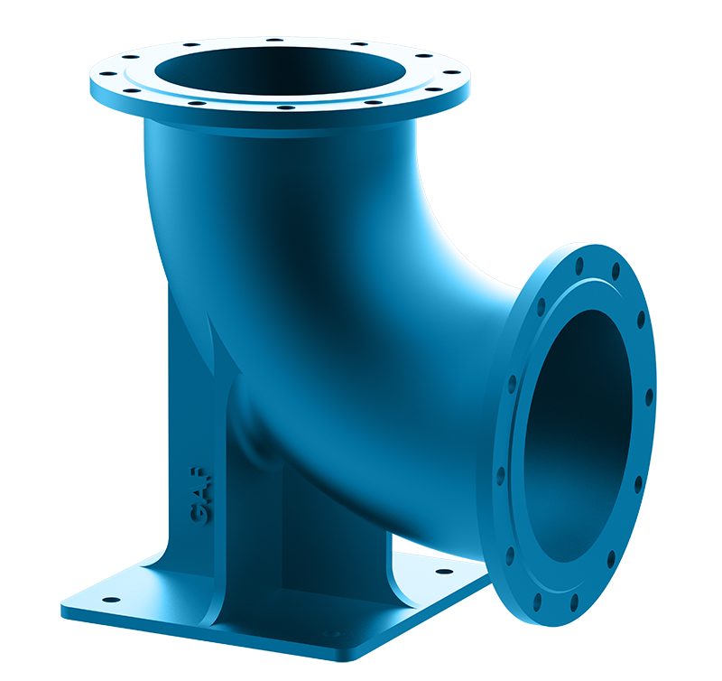 90˚ Duckfoot Bend - Greater Alexandria Foundries