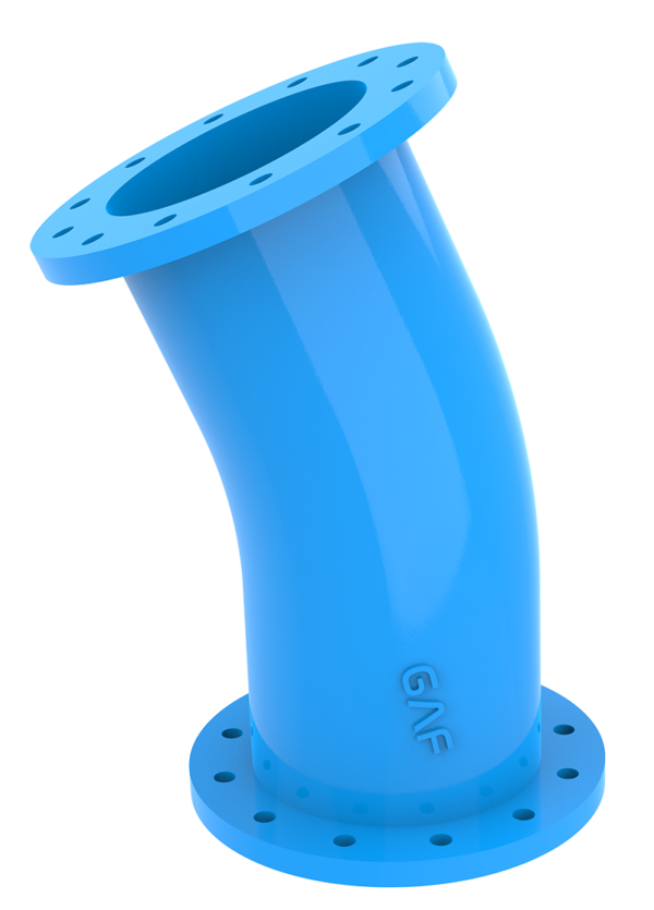22.5˚ Double Flanged Bend - GAF