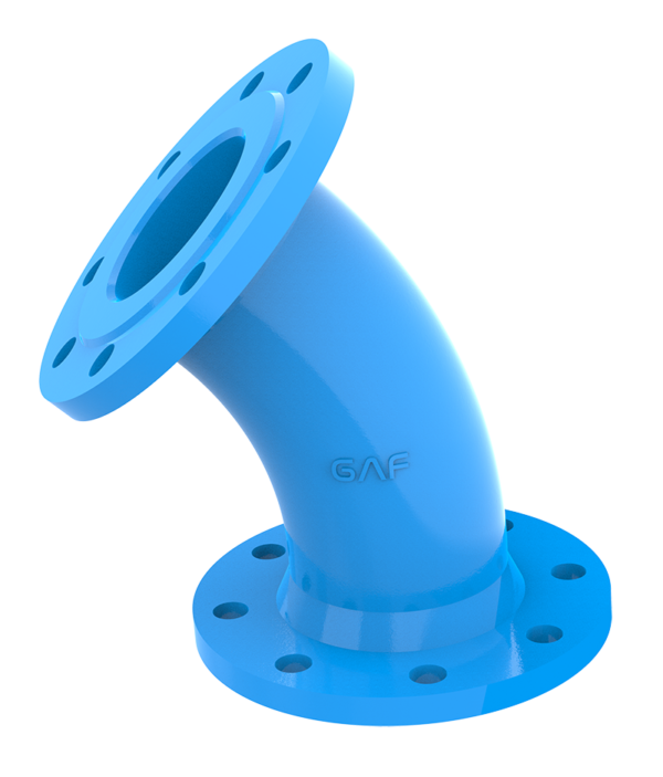 45˚ Double Flanged Bend - GAF